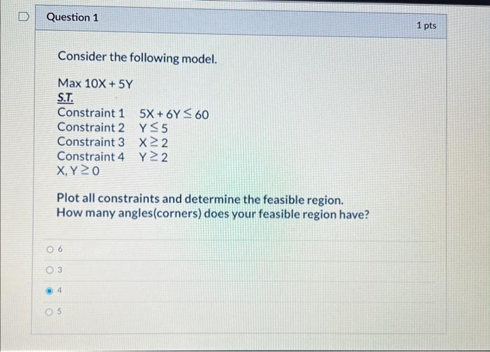 Solved Consider the following model. Max10X+5Y S.T. | Chegg.com