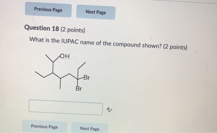 Solved Previous Page Next Page Question 18 (2 points) What | Chegg.com