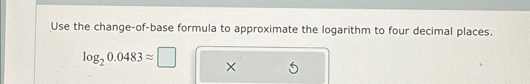 Solved Use the change-of-base formula to approximate the | Chegg.com