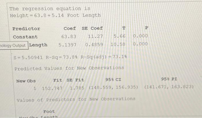 Solved The accompanying technology output was obtained by | Chegg.com