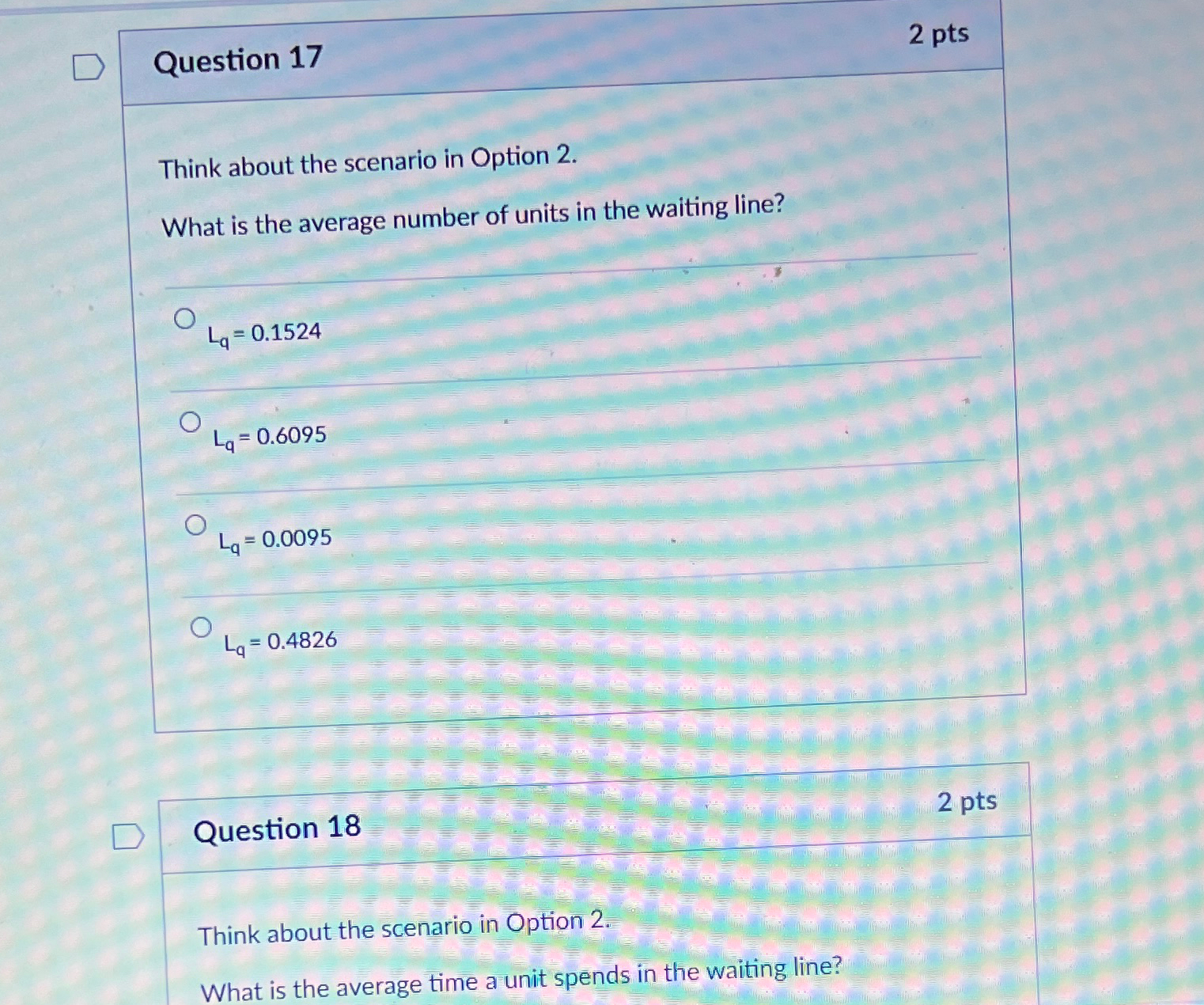 Solved Question 172ptsThink about the scenario in Option | Chegg.com