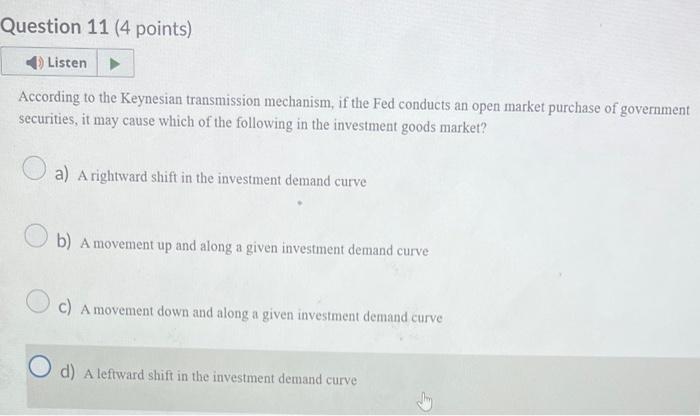 Solved Monetarists believe that changes in the supply of | Chegg.com