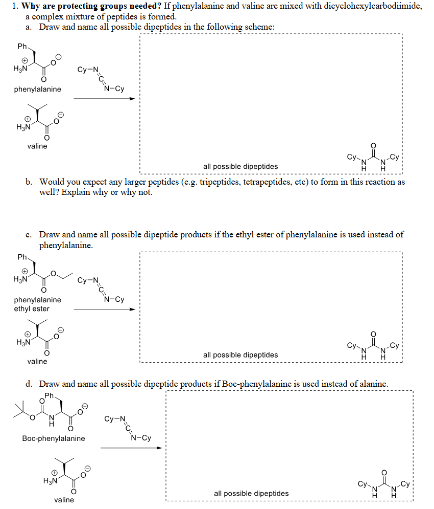 Solved 1. ﻿Why are protecting groups needed? If | Chegg.com