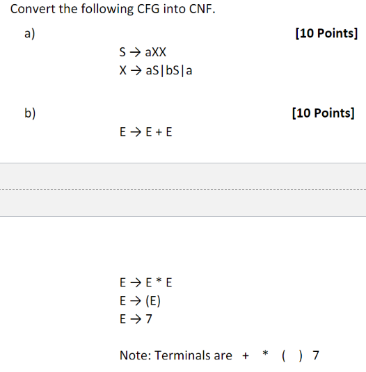 Solved The following context-free grammar (CFG) ﻿has | Chegg.com