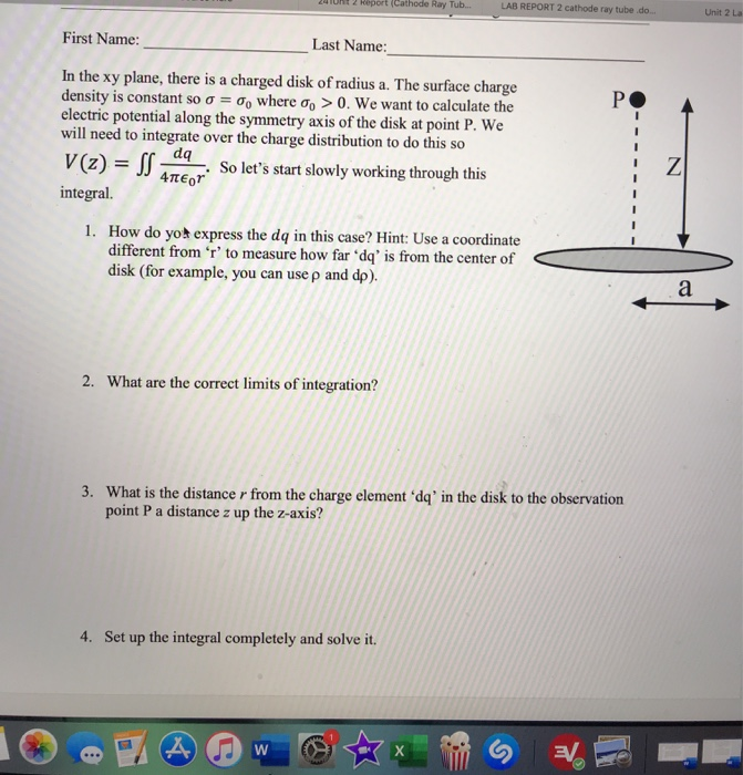 Solved 241062 Report (Cathode Ray Tub... LAB REPORT 2 | Chegg.com