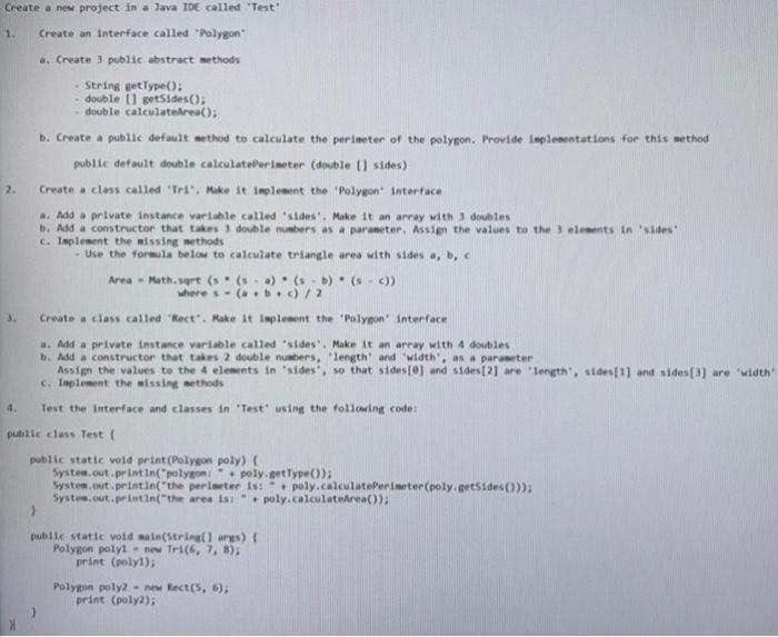 Solved The 3 public abstract methods in the instructions | Chegg.com