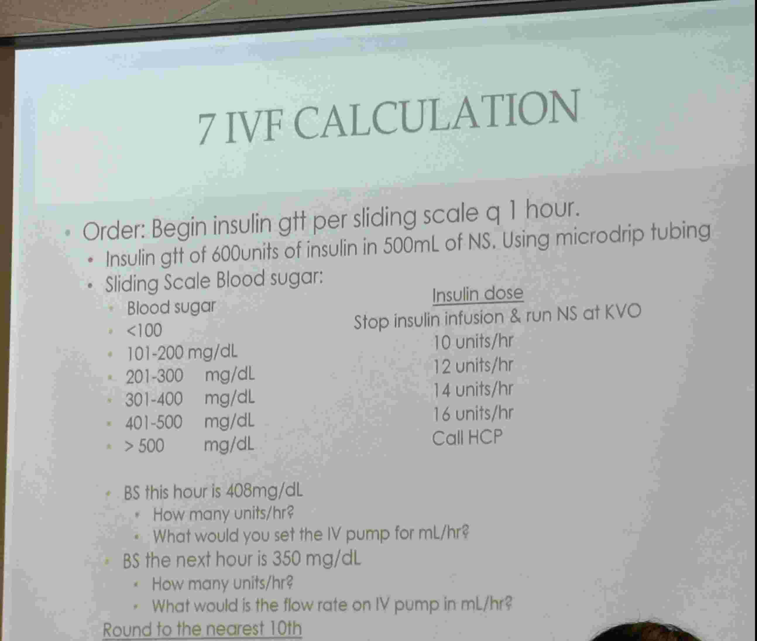 Solved Begin Insulin gtt per sliding scale q 1 ﻿hour. | Chegg.com