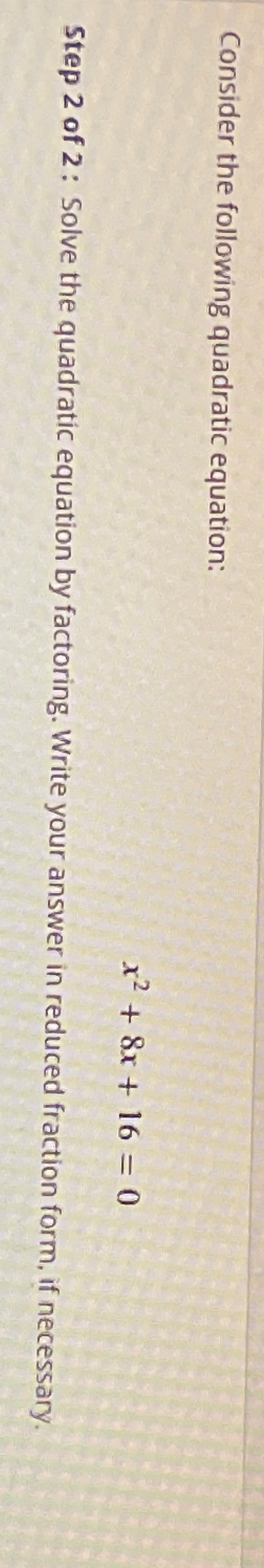 Solved Consider the following quadratic | Chegg.com