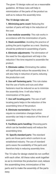 Solved Your goal is to complete Boothroyd & Dewhurst's | Chegg.com