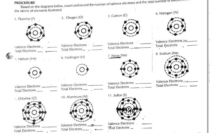 Solved PROCEDURE Based on the diagrams below, count and | Chegg.com
