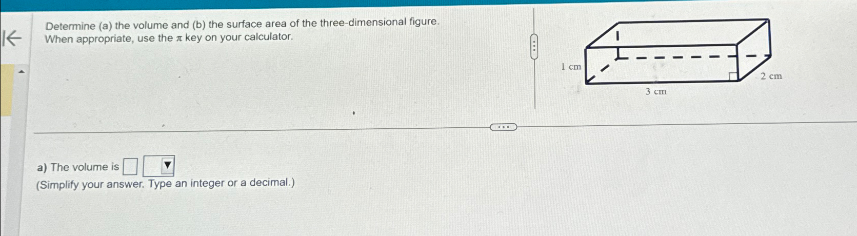 Solved Determine (a) ﻿the volume and (b) ﻿the surface area | Chegg.com