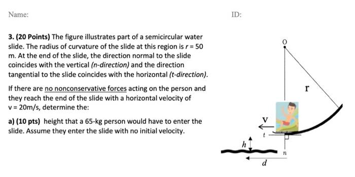 Solved Name: ID: 3. (20 Points) The figure illustrates part | Chegg.com