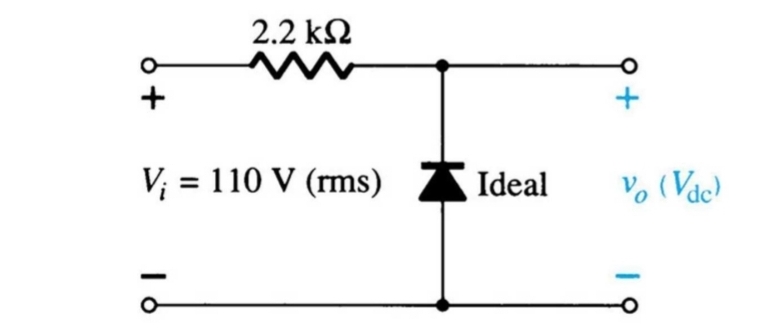 Solved For the circuit in the figure, sketch the waveform of | Chegg.com
