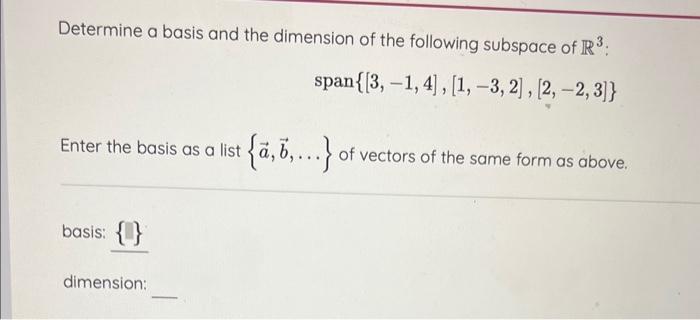 Solved The 2-dimensional subspace V of R4 is given by means | Chegg.com