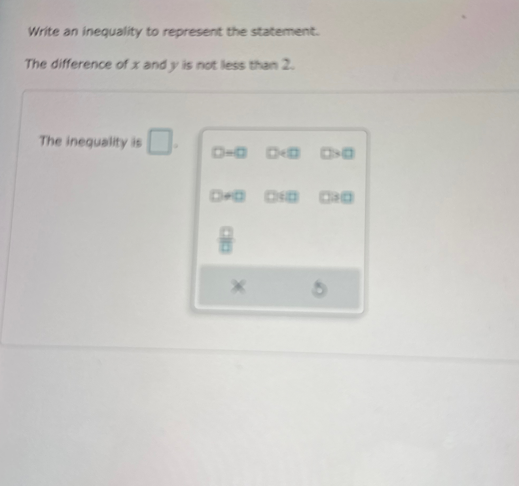 Solved Write an inequality to represent the statement.The | Chegg.com
