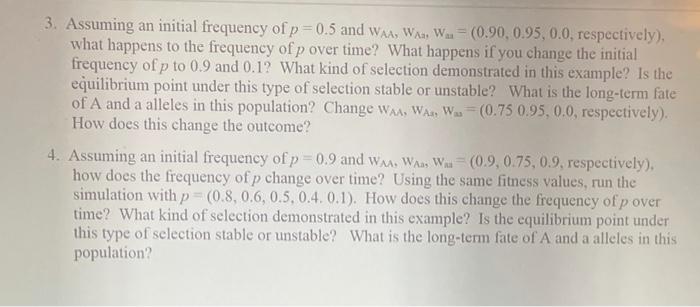 Solved Use the diallelic autosomal locus model found in the | Chegg.com