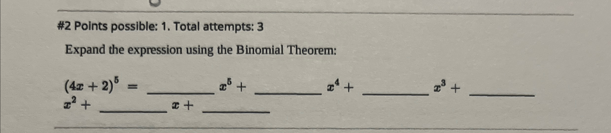 Solved #2 ﻿Points possible: 1. ﻿Total attempts: 3Expand the | Chegg.com