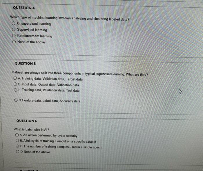 Solved Which type of machine learning involves analyzing and | Chegg.com
