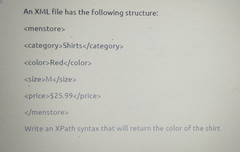 Solved An XML file has the following structure:>$25.99