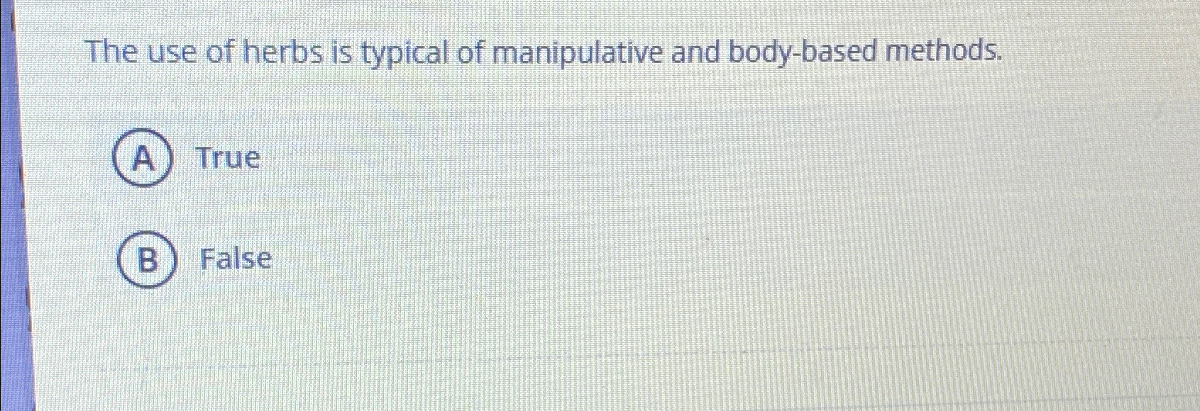 Solved The use of herbs is typical of manipulative and | Chegg.com