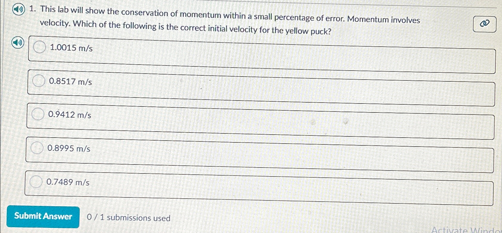 This lab will show the conservation of momentum | Chegg.com