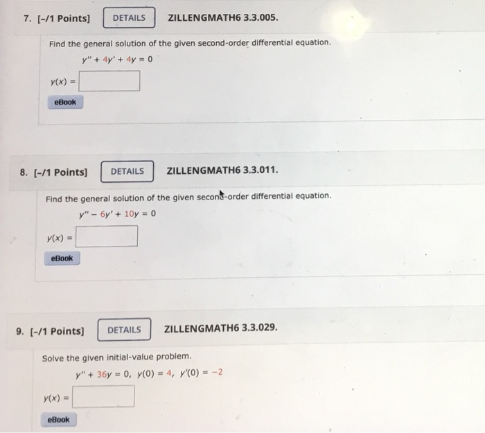 Solved 7. [-/1 Points] DETAILS ZILLENGMATH6 3.3.005. Find | Chegg.com