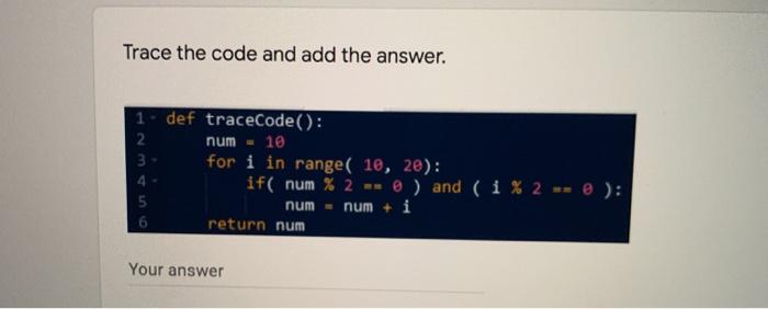 Solved Extra Point: Trace the code and add the answer. 1 | Chegg.com