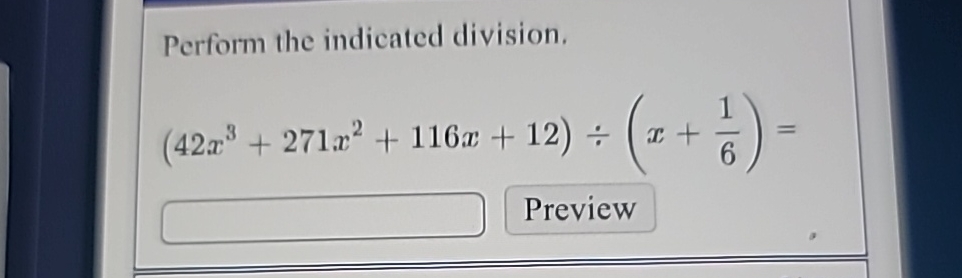 Solved Perform the indicated | Chegg.com