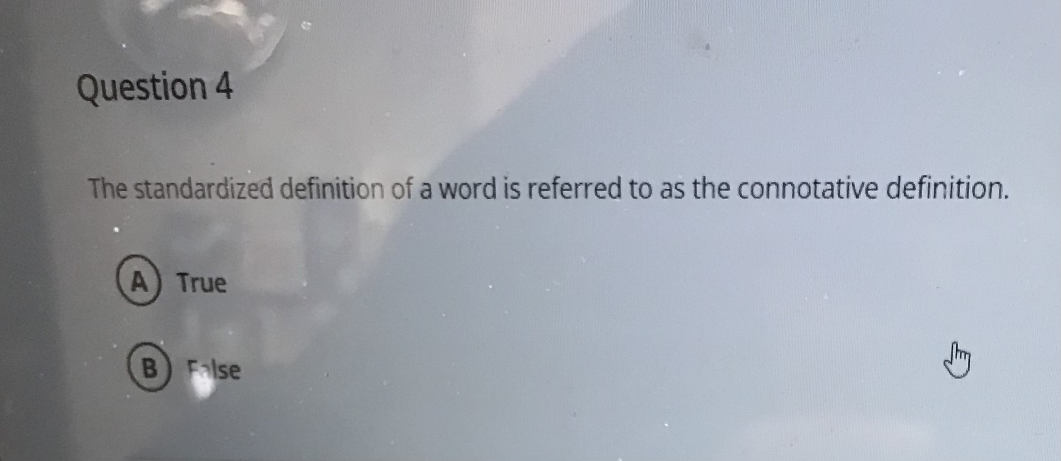 Solved The standardized definition of a word is referred to | Chegg.com