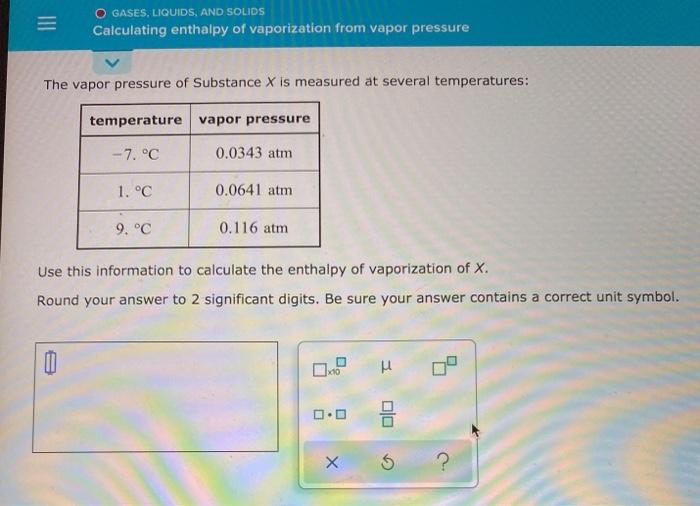 Solved O GASES, LIQUIDS, AND SOLIDS Calculating enthalpy of | Chegg.com
