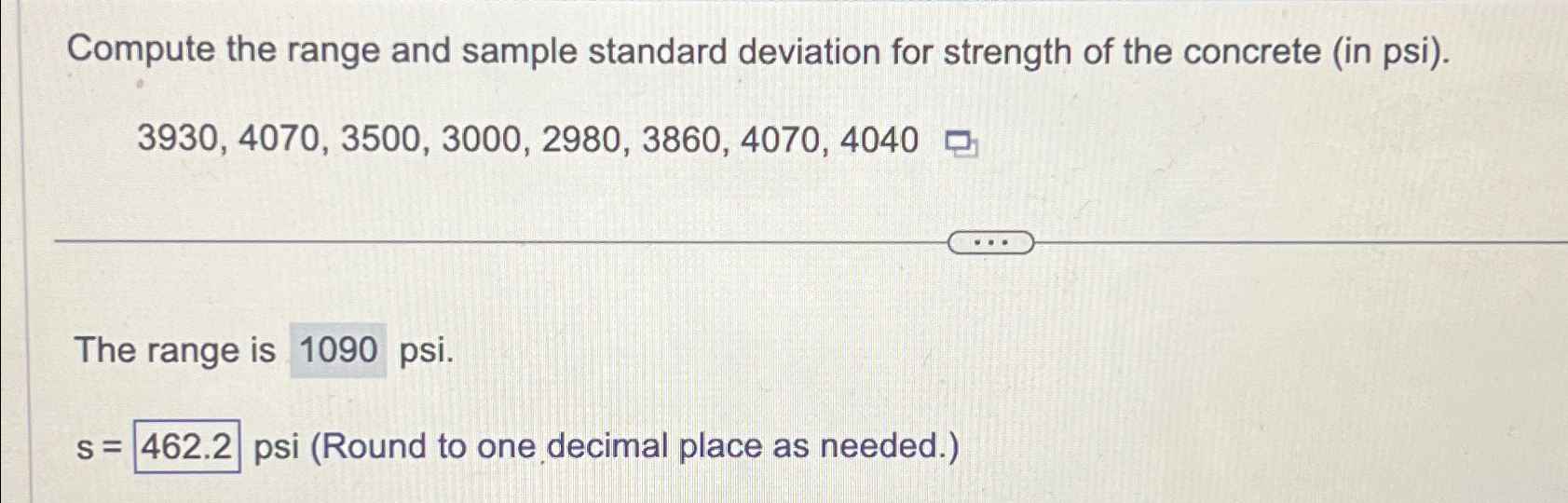 Solved Compute the range and sample standard deviation for | Chegg.com