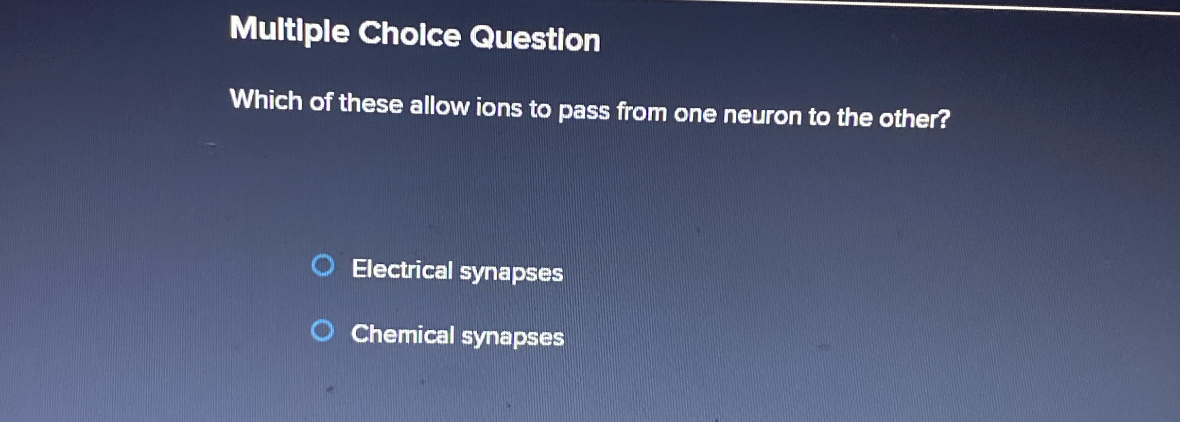 Solved Multiple Cholce QuestionWhich of these allow ions to | Chegg.com