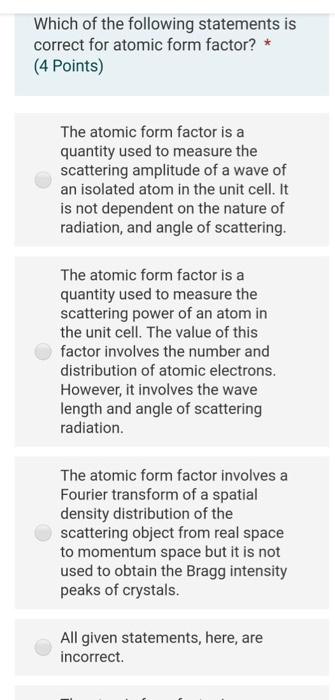 Solved Which of the following statements is correct for | Chegg.com