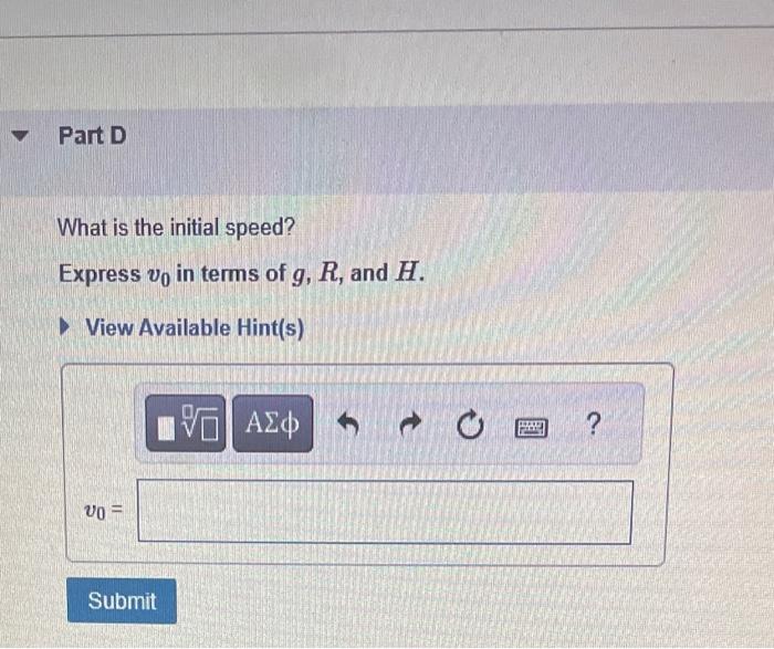 Solved A projectile is fired with speed v0 at an angle θ | Chegg.com