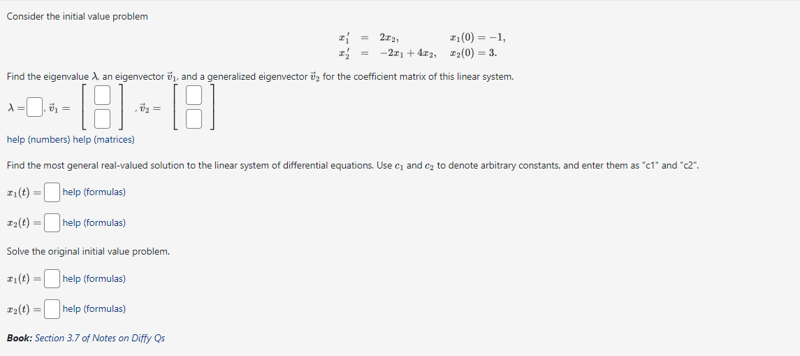 Solved Consider the initial value | Chegg.com