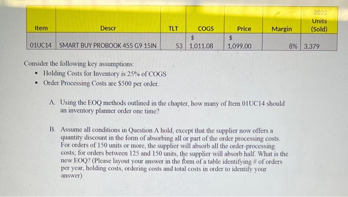 Consider the following key assumptions: - Holding | Chegg.com