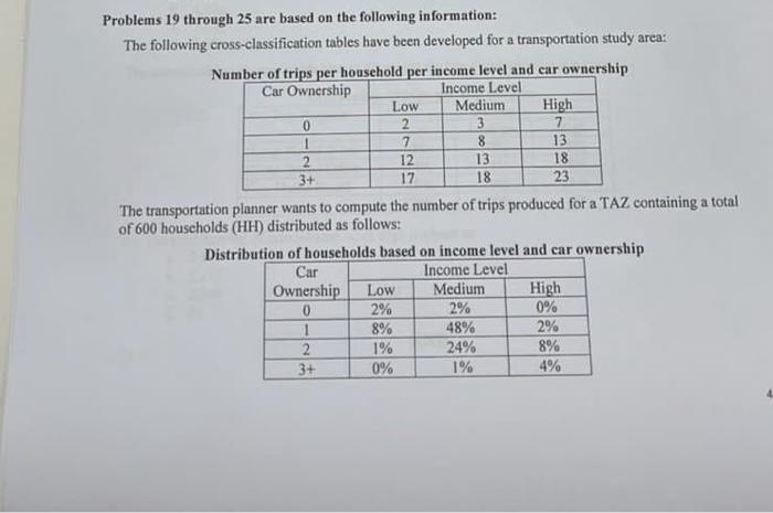 Solved Problems 19 through 25 are based on the following | Chegg.com