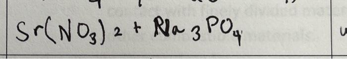 Solved Sr(NO3)2+Ra3PO4balance this equation showing all | Chegg.com