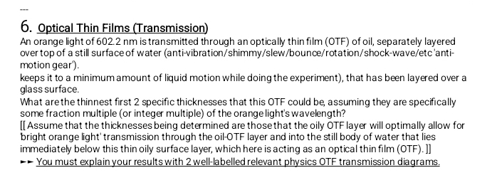 Solved Optical Thin Films (Transmission)An orange light of | Chegg.com