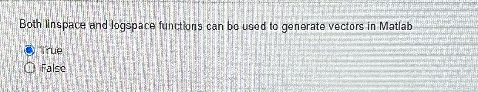 Solved Both linspace and logspace functions can be used to | Chegg.com