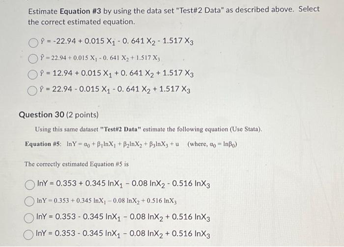 Computer Application: Use STATA software. Use the | Chegg.com