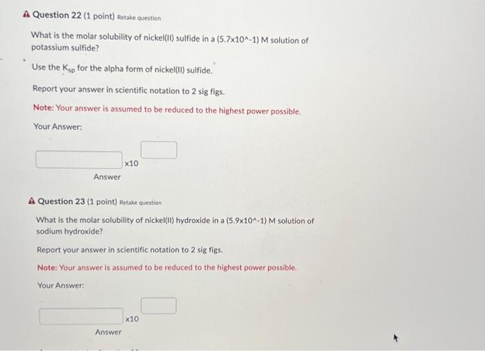 Solved Question 22 ( 1 point) Retake question What is the | Chegg.com