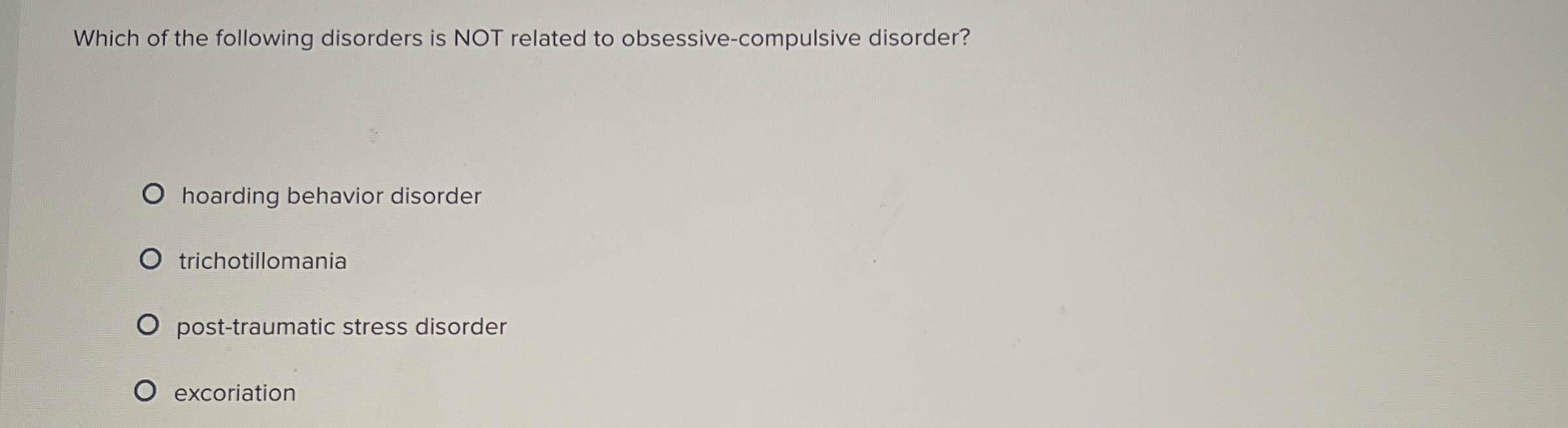 Solved Which of the following disorders is NOT related to | Chegg.com