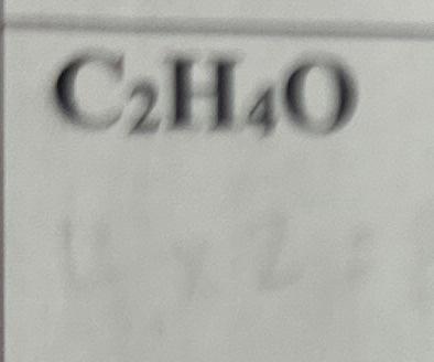 Solved C2H4O | Chegg.com