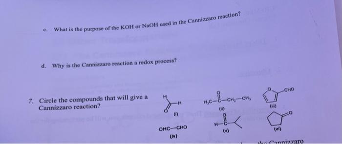Solved c. What is the purpose of the KOH or NaOH used in the | Chegg.com