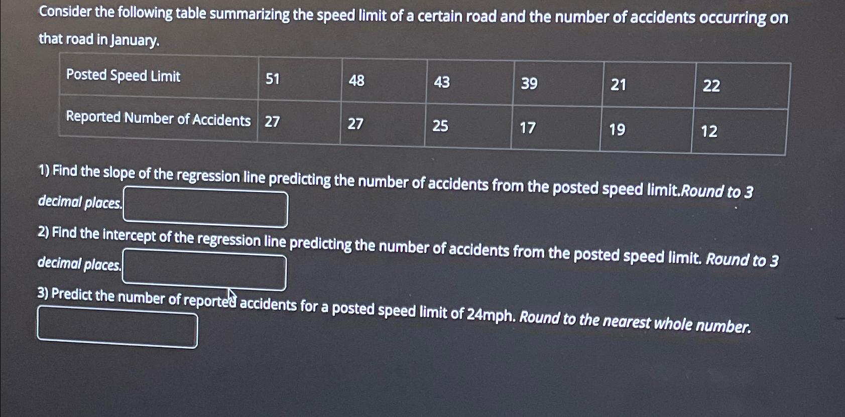Solved Consider the following table summarizing the speed | Chegg.com