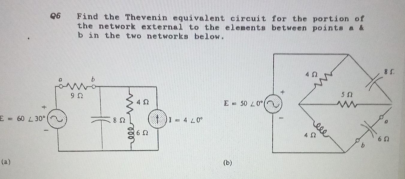Solved Find the Thevenin equivalent circuit for the portion | Chegg.com