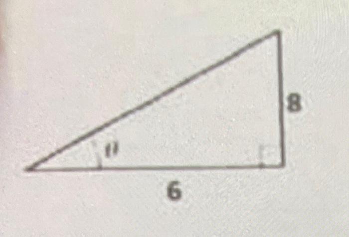 Solved Find tan 0 + Sen 0 for angle 0 of the figure. | Chegg.com