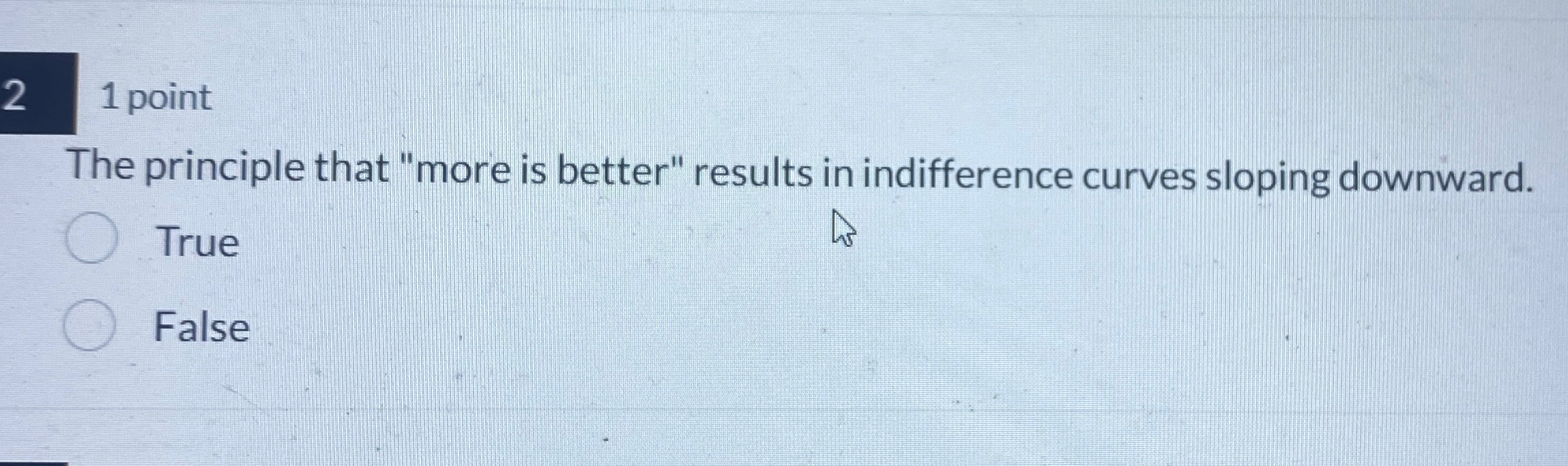 Solved 21 ﻿pointThe principle that "more is better" results | Chegg.com