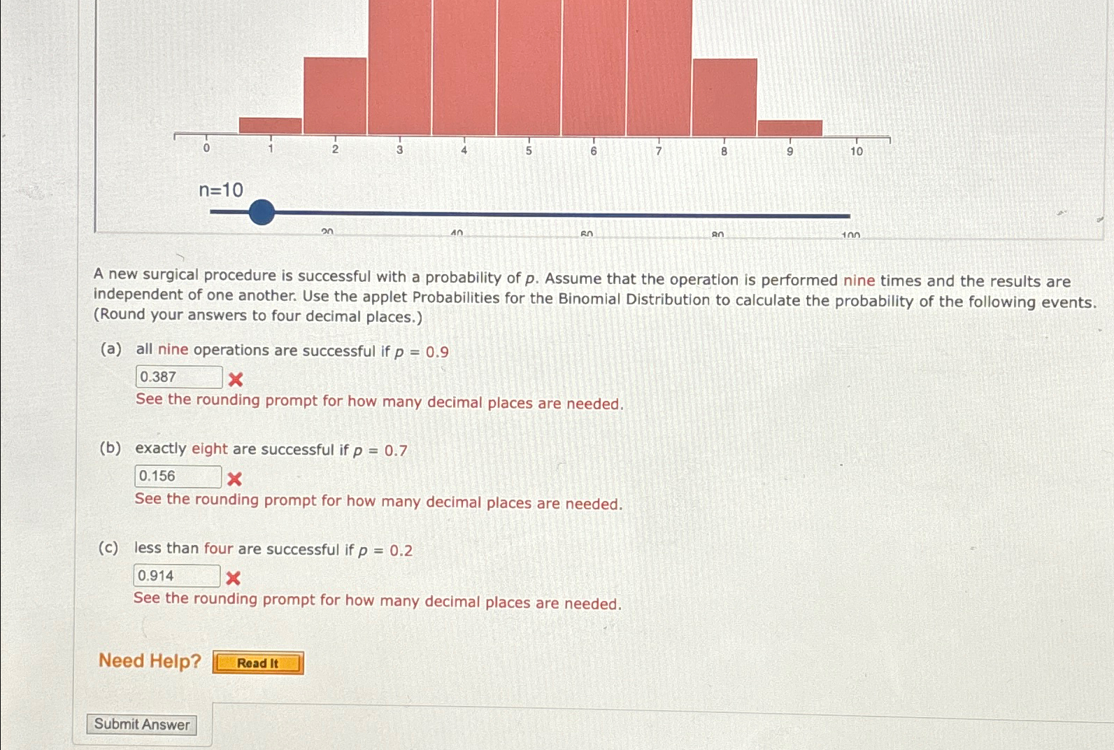 Solved A new surgical procedure is successful with a | Chegg.com